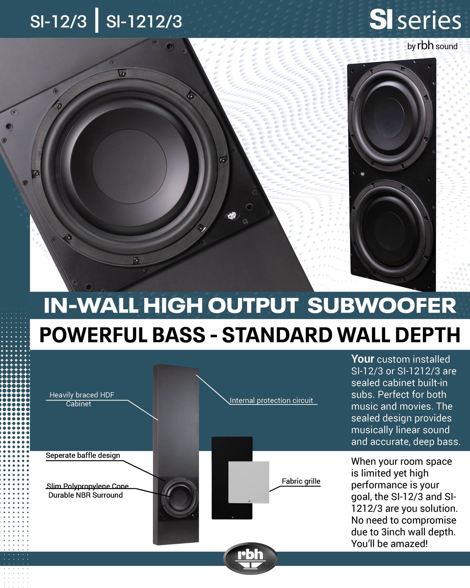 SI-1212/3 Baffle Assembly | RBH Sound
